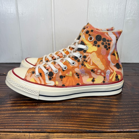 Converse | Shoes | Converse Chuck 7 High Tops Orange Abstract ...